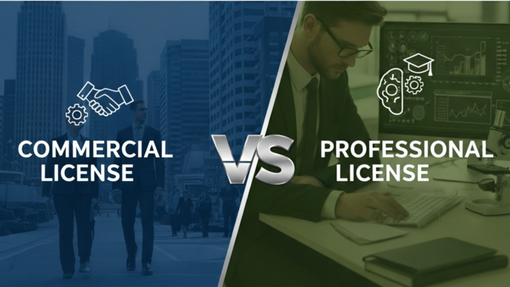 Professional vs Commercial License Dubai – Guide | MajuBiz.com